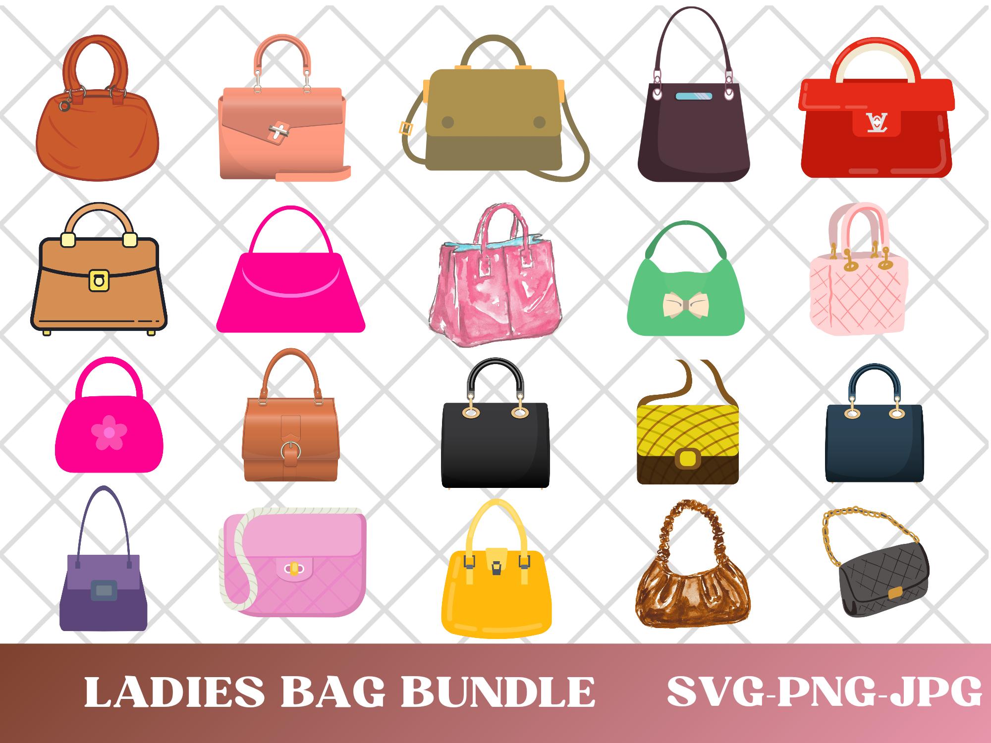 Handbag SVG Bundle, Handbag PNG Bundle, Handbag Clipart, Purse SVG Cut ...