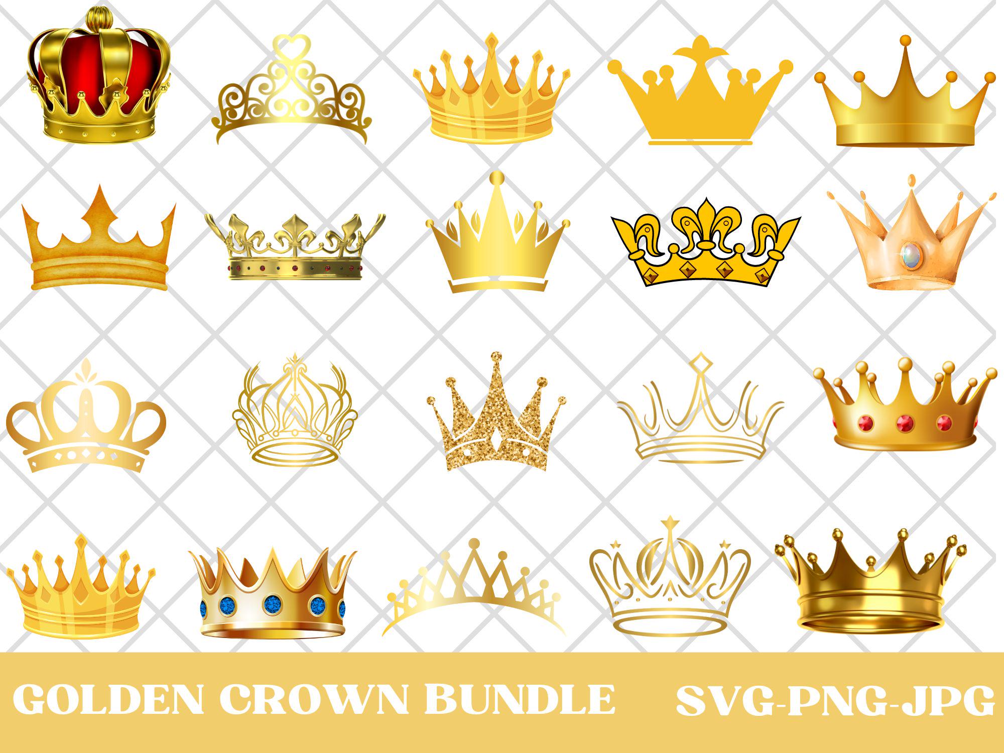 Crown SVG Bundle, Crown Svg, Tiara Svg, Queen Tiara Svg, Princess Tiara Svg, King Crown Svg ...