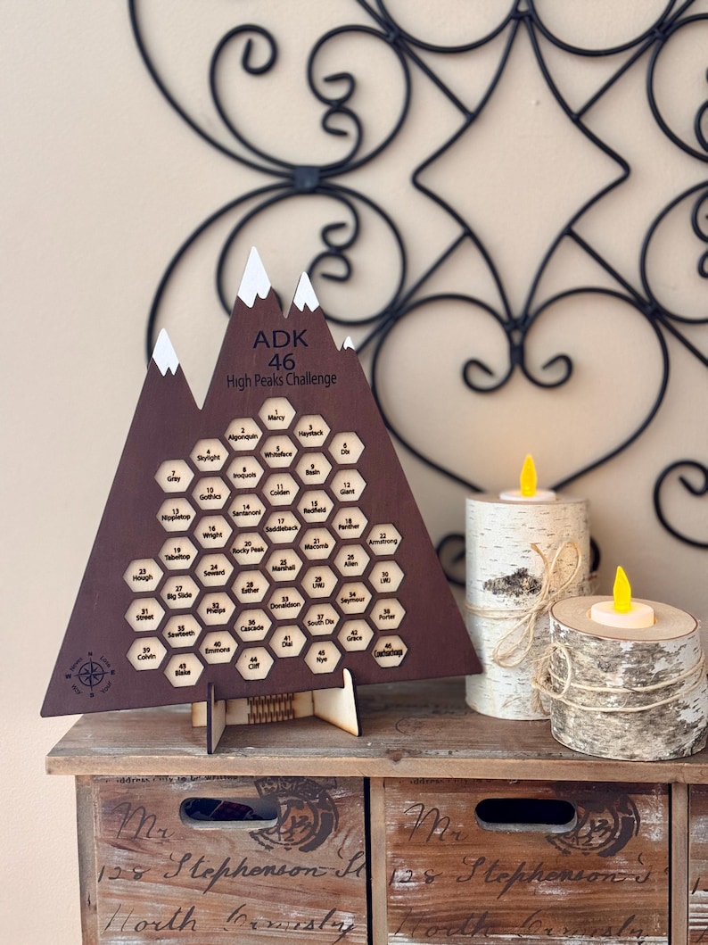 ADK 46 High Peaks Goal Tracker - Etsy