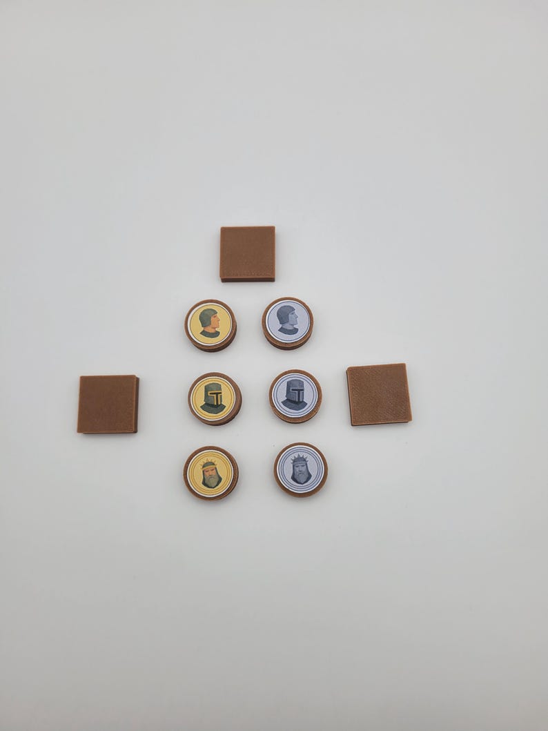 Catan Cities and Knights Replacement Pieces With Custom Sticker Knights ...