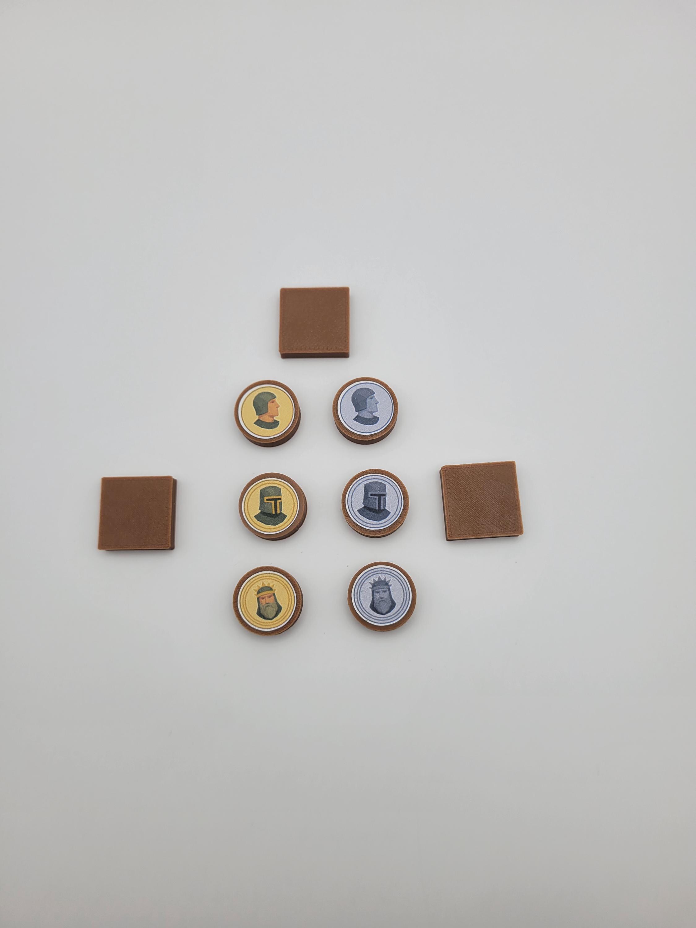 Catan Cities and Knights Replacement Pieces With Custom Sticker Knights ...