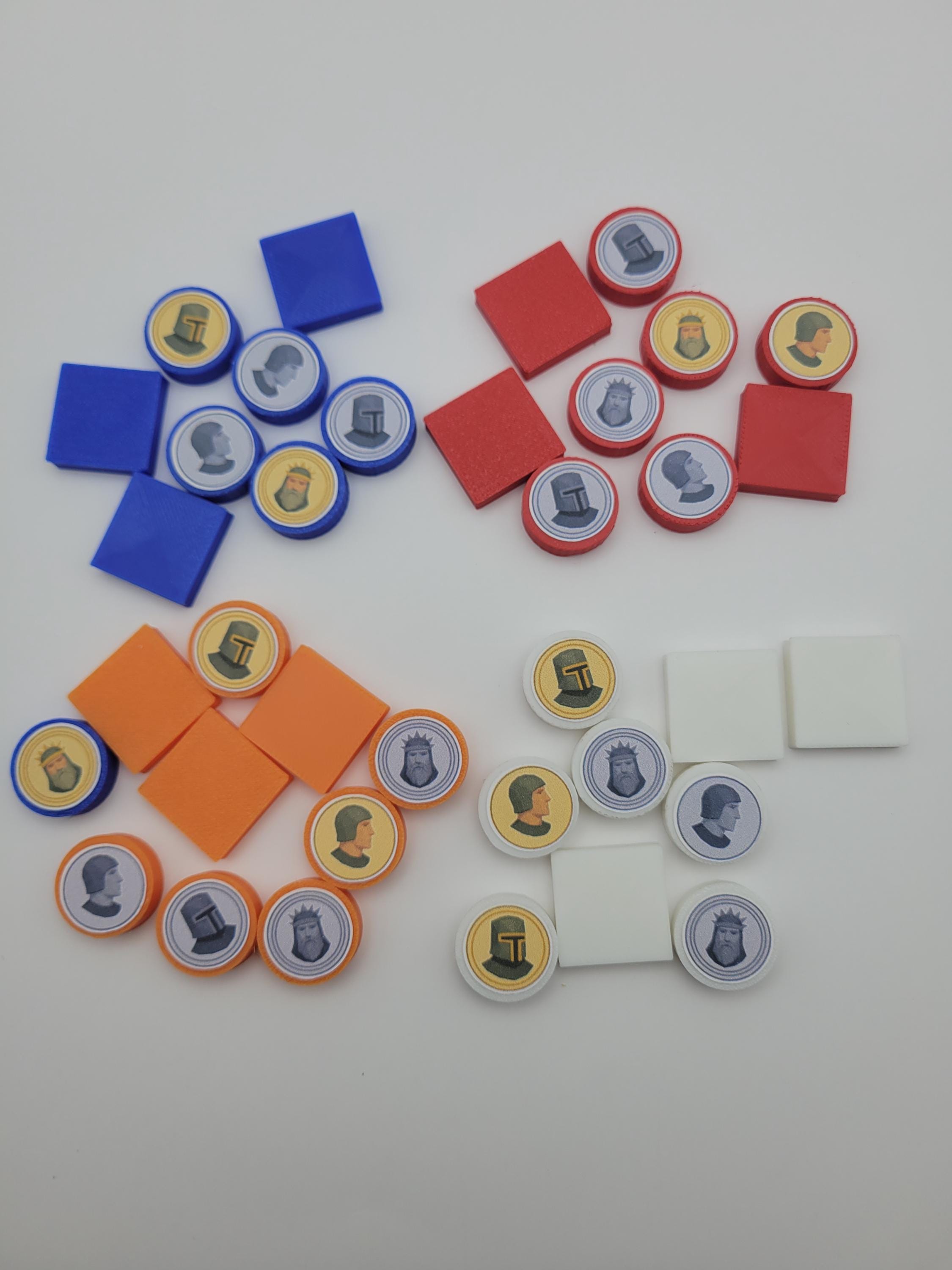 Catan Cities and Knights Replacement Pieces With Custom Sticker Knights ...