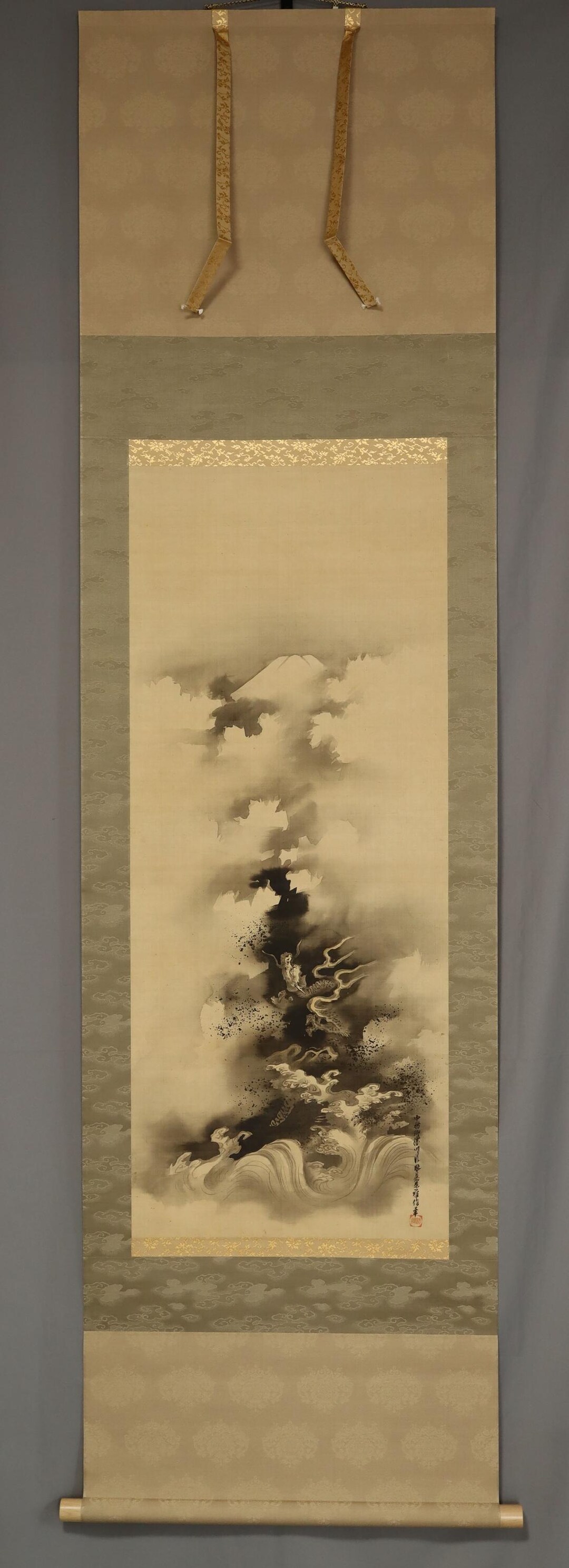 Kano Shōsen'in Tadonobu (1823-1879), Dragon Crossing Mount Fuji ...