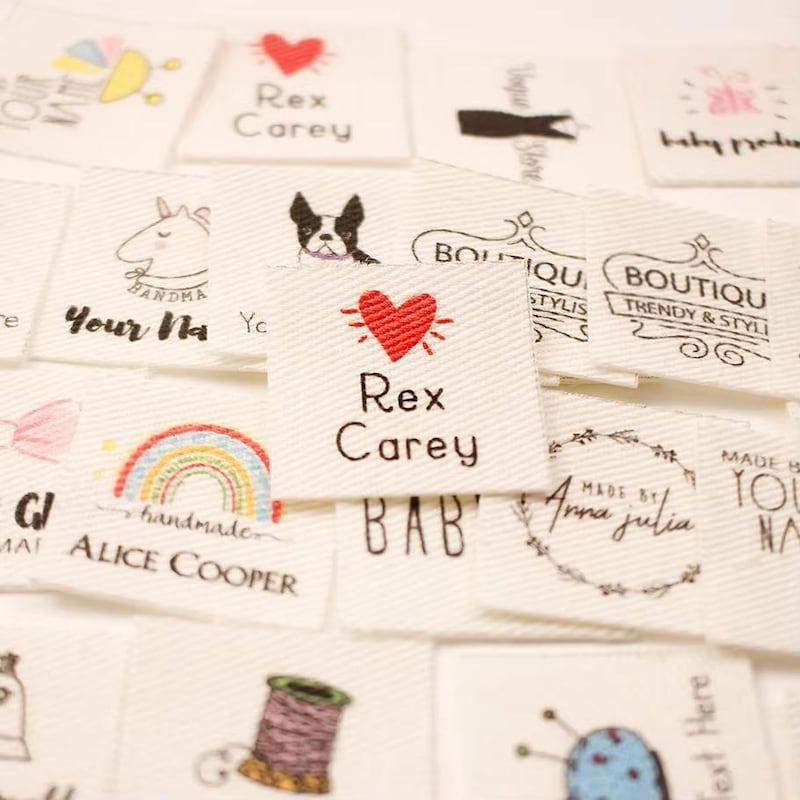 Sew in Small Label Folded - Etsy