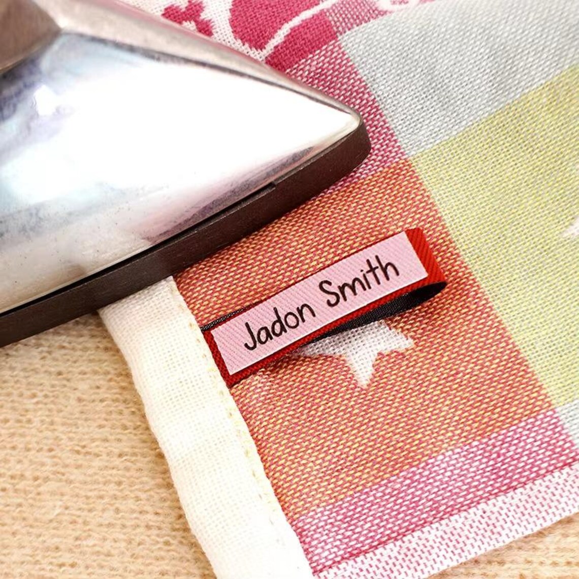 12.5*50mm Custom Ironing Labels,personalized Name, Flowers Tags ...