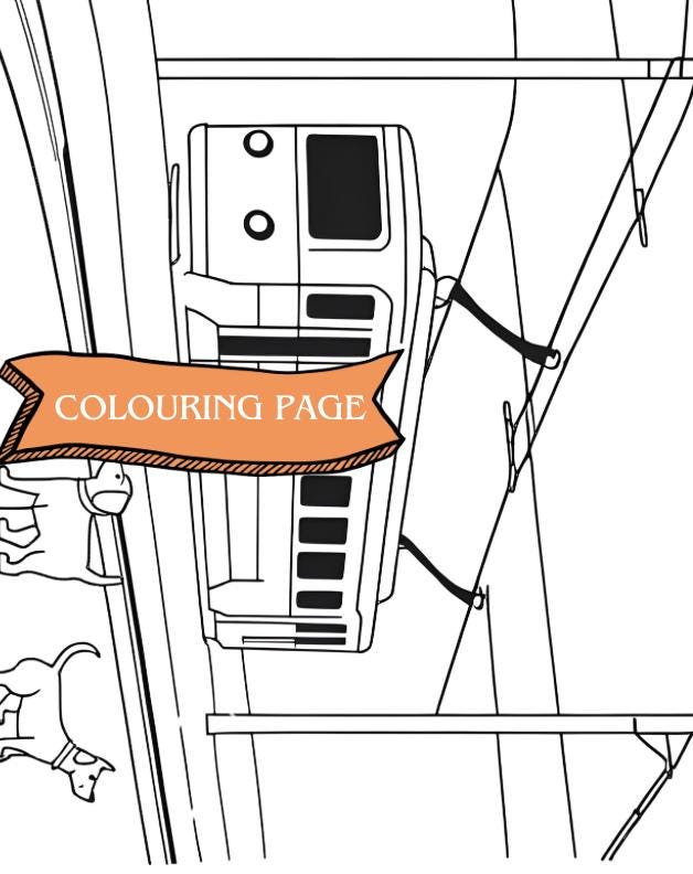 Trams - 10 Colouring Pages (printable PDF) - Etsy