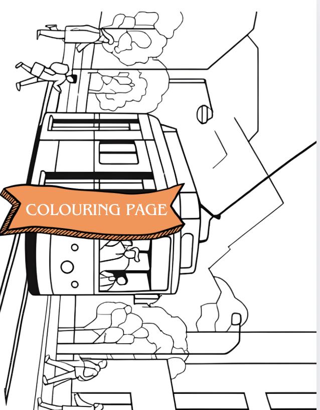 Trams - 10 Colouring Pages (printable PDF) - Etsy