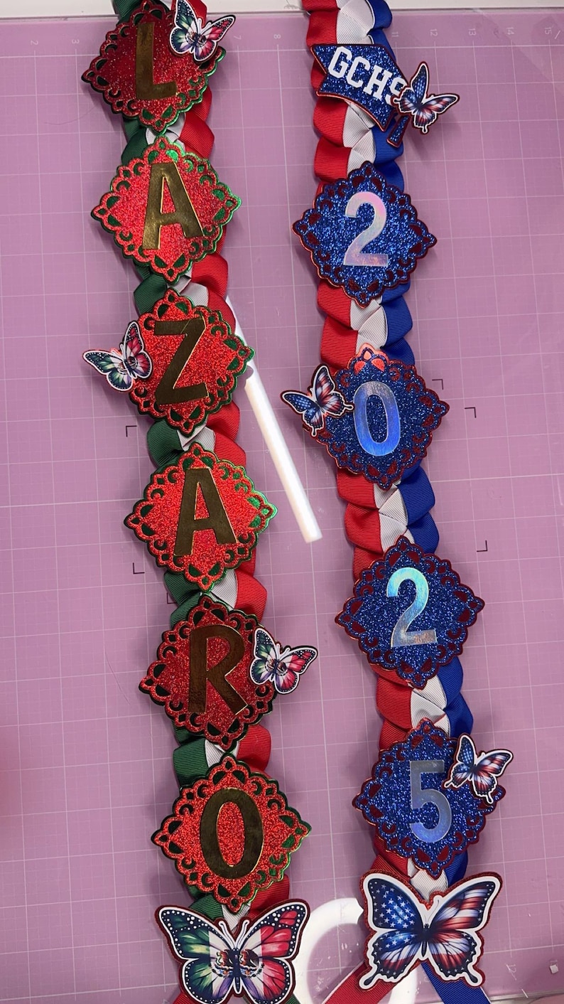 Mexican American Grad Lei - Etsy