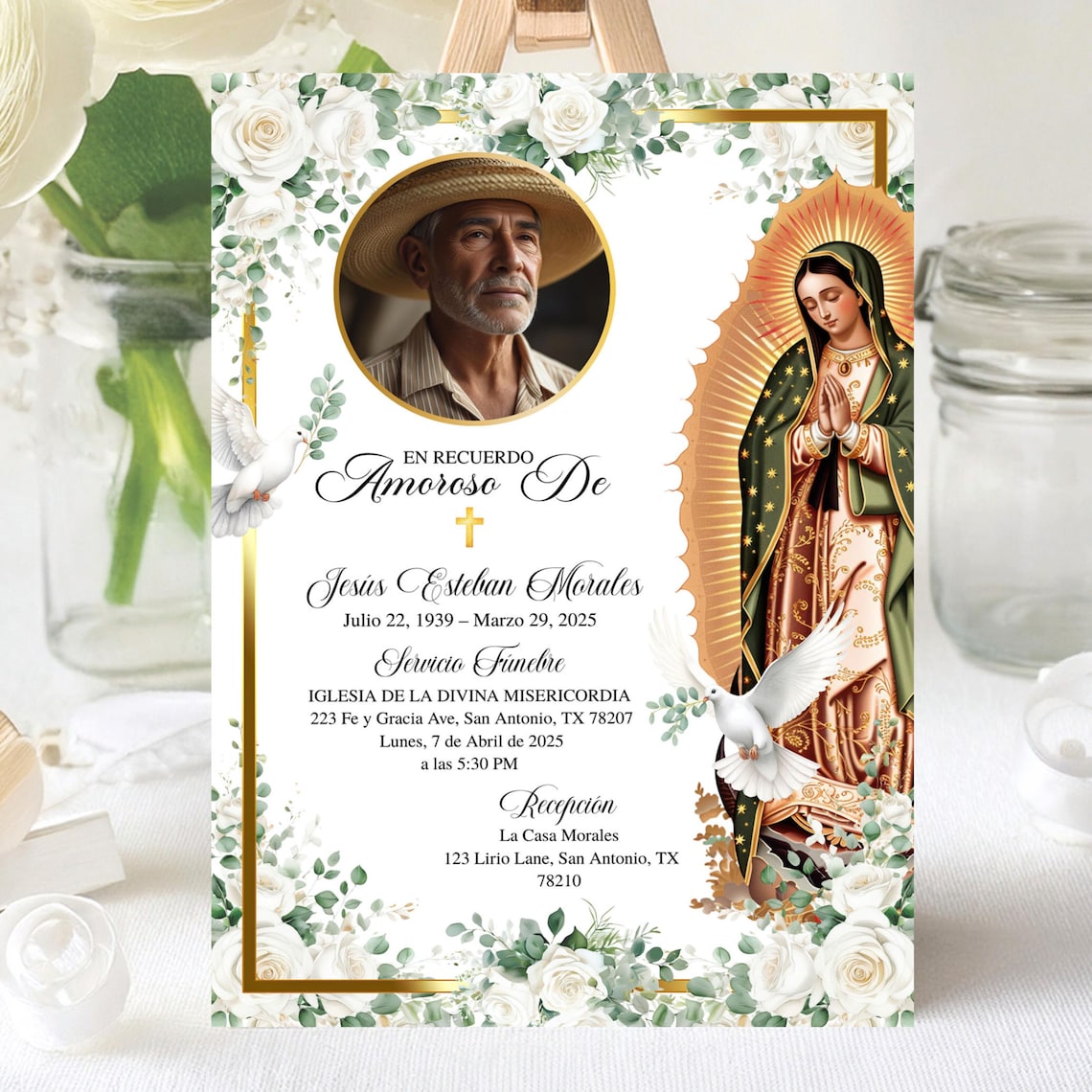 Invitación Al Funeral En Español, Our Lady of Guadalupe Funeral ...