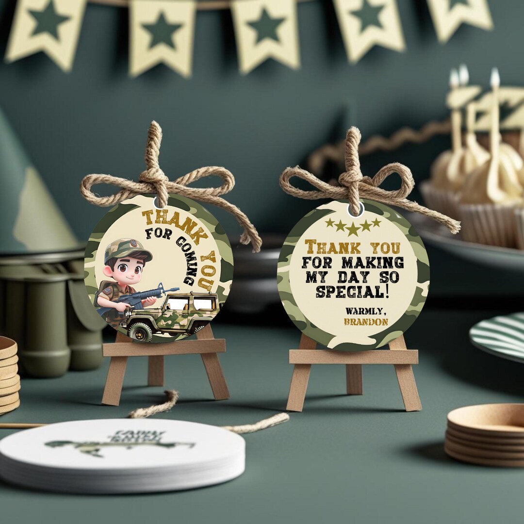 Printable Army Thank You Tags, Military Thank You Tags Printable ...