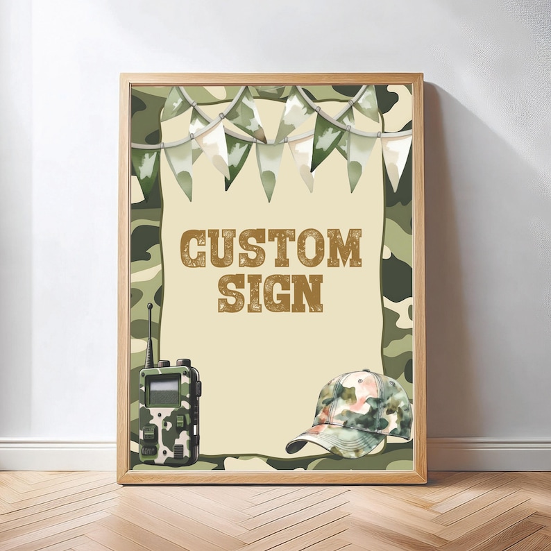 Military Custom Sign, Army Soldier Birthday Party Decor, Soldier Custom ...