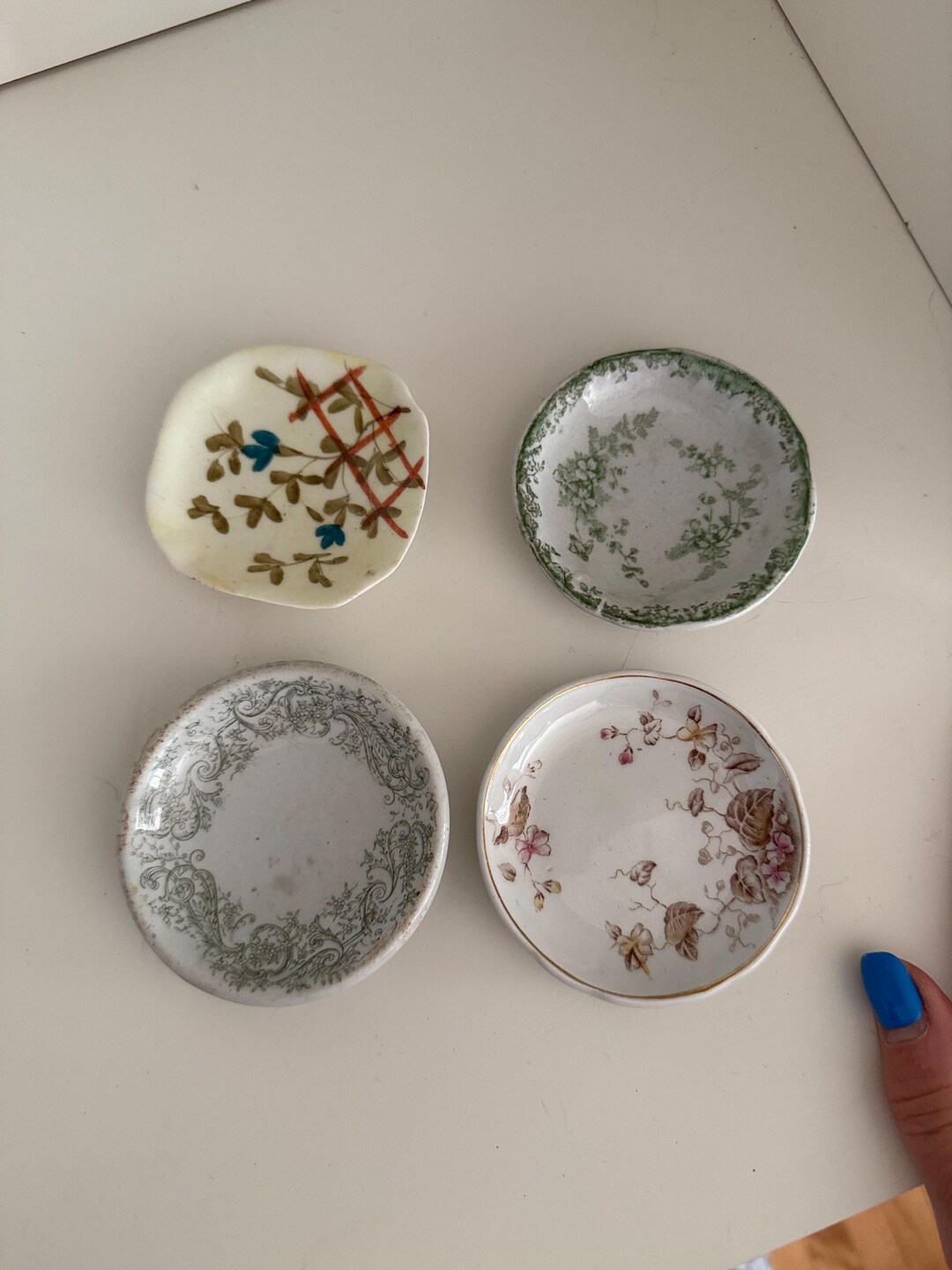 Vintage Set of Old Ironstone Butter Pats - Etsy