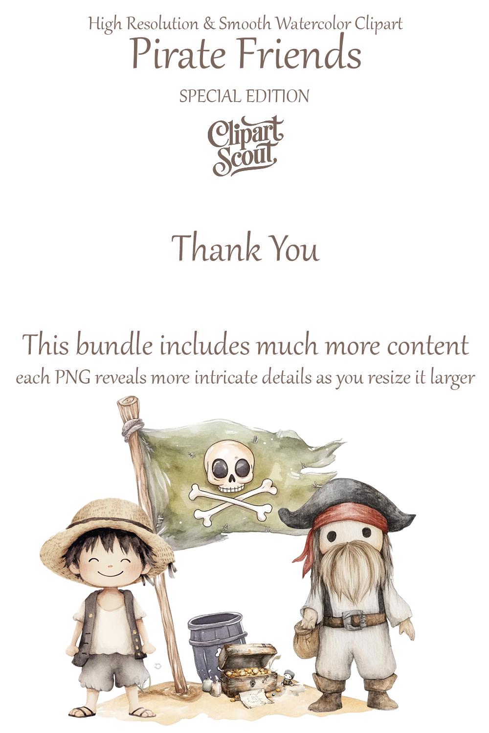 Cute Pirate Clipart Set, Watercolor Pirates Nursery Art, Pirate PNG for ...