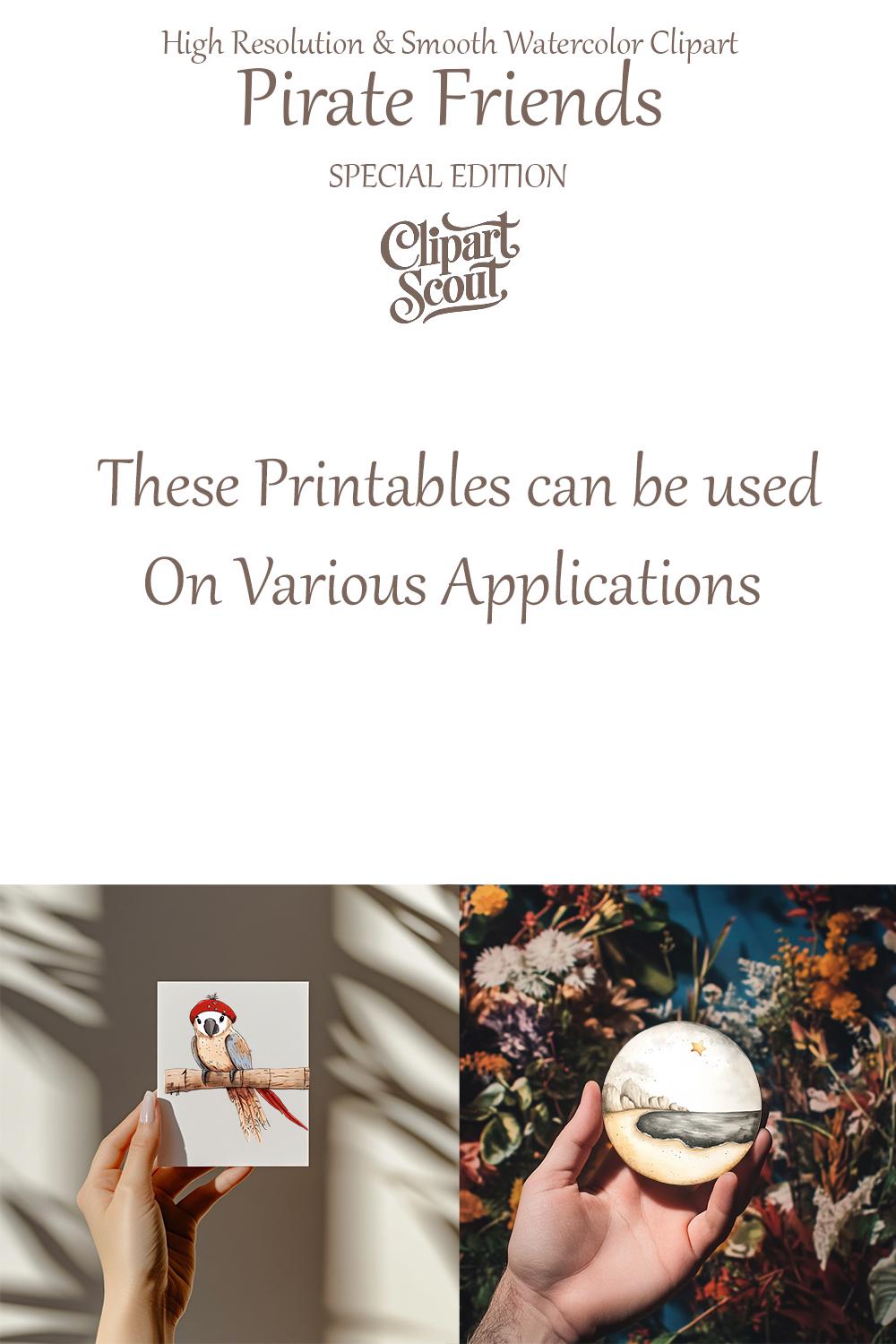 Cute Pirate Clipart Set, Watercolor Pirates Nursery Art, Pirate PNG for ...