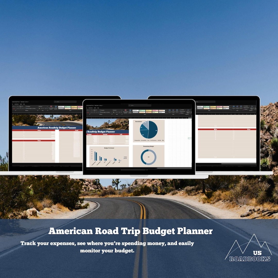 Road Trip Budget Planner | Expense Tracker | Travel Budget | - Etsy