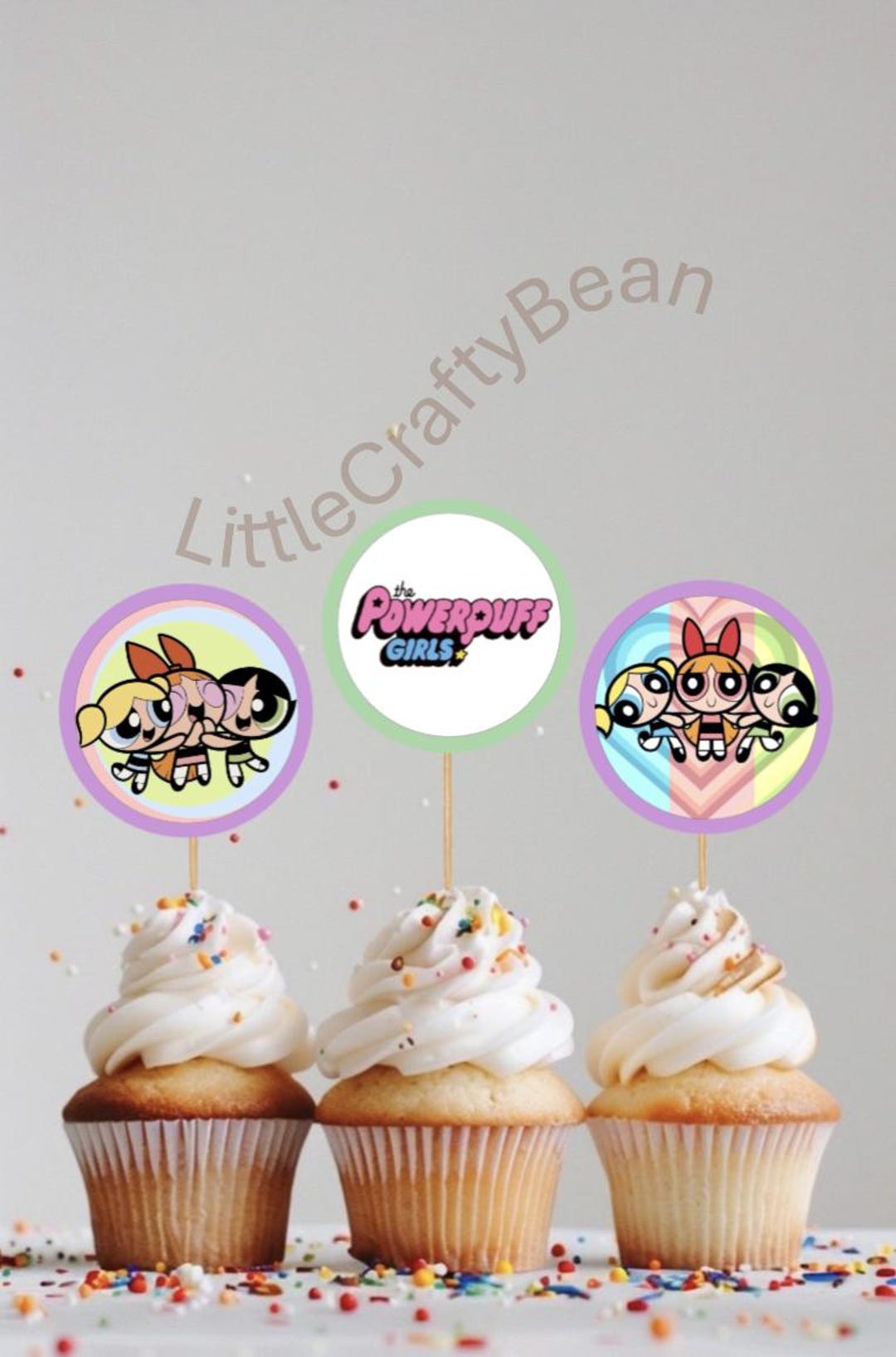 Powerpuff Girls Cupcake Toppers - Etsy