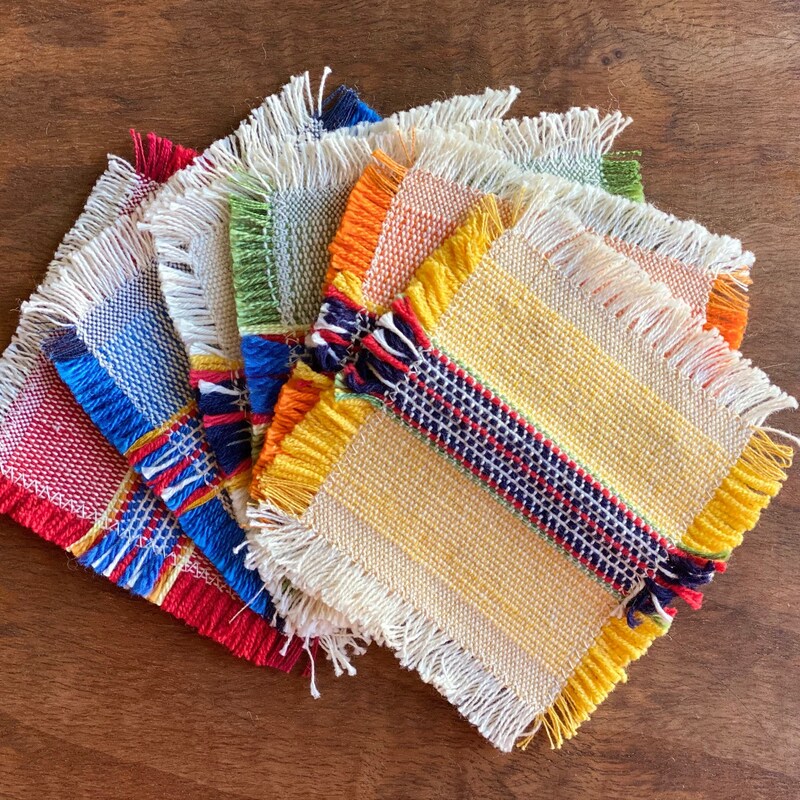 Hand Woven Coasters - Etsy