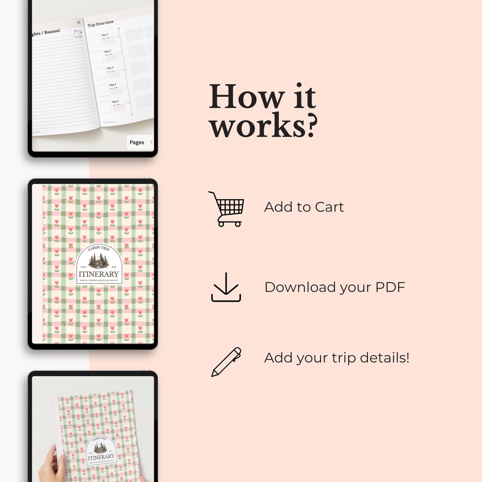 Cozy Cabin Trip Itinerary Vacation Itinerary Pink Coquette Aesthetic ...