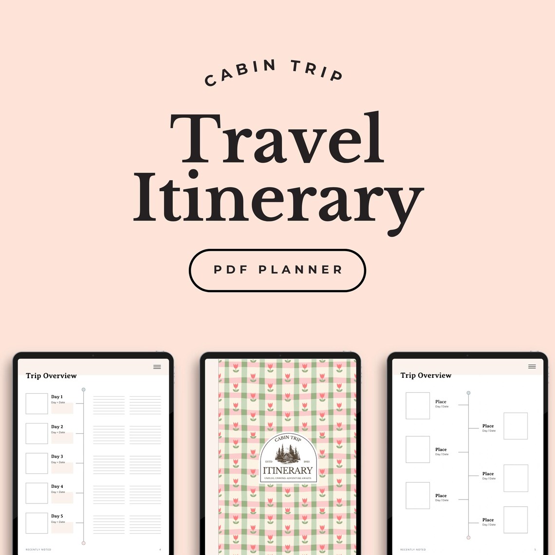 Cozy Cabin Trip Itinerary Vacation Itinerary Pink Coquette Aesthetic ...