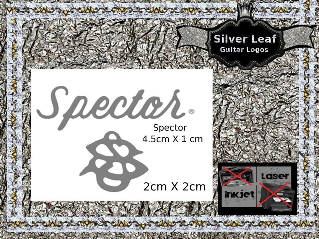 Spector Guitar Decal Head Stock Restoration Waterslide Logo 144s - Etsy