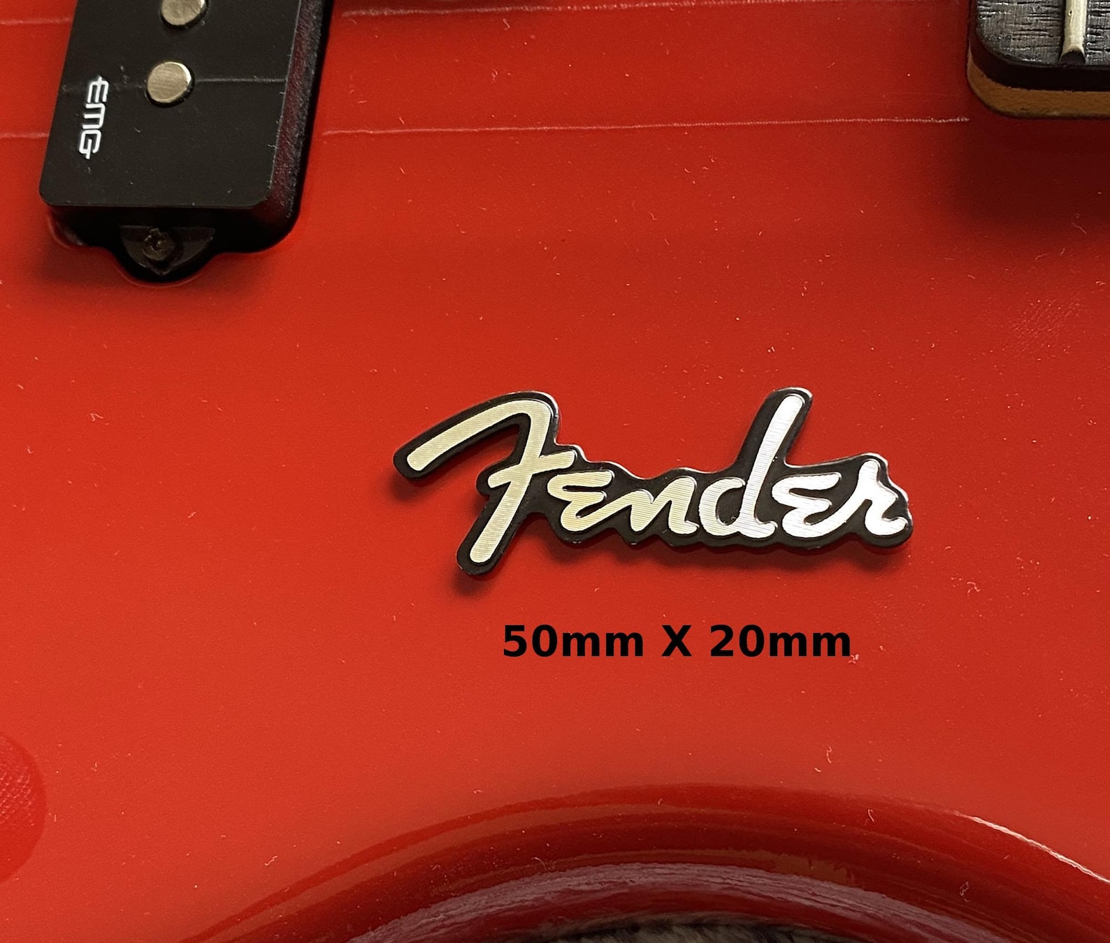 Fender Guitar Decal Headstock Restoration 3d Metal Aluminum Sticker ...