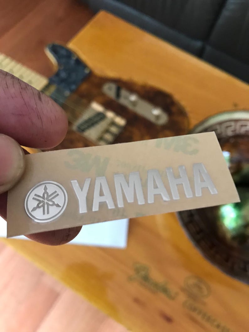 Yamaha Guitar Decal 3d Laser Cut Metal Headstock Restoration Sticker ...