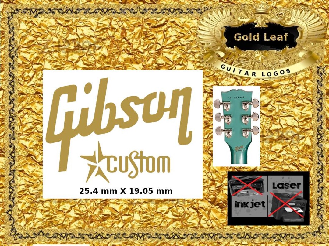 Gibson Guitar Decal Head Stock Foil Restoration Waterslide Logo 138g - Etsy