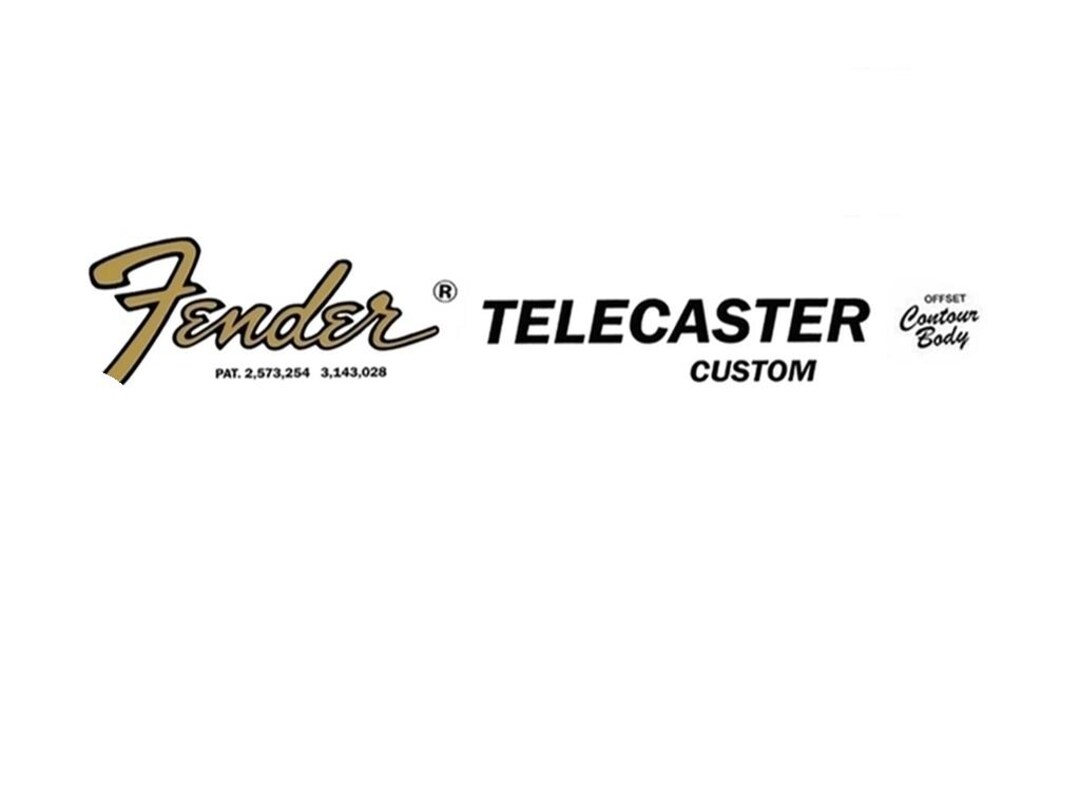 Fender Telecaster Guitar Decal Head Stock Restoration Waterslide Logo ...