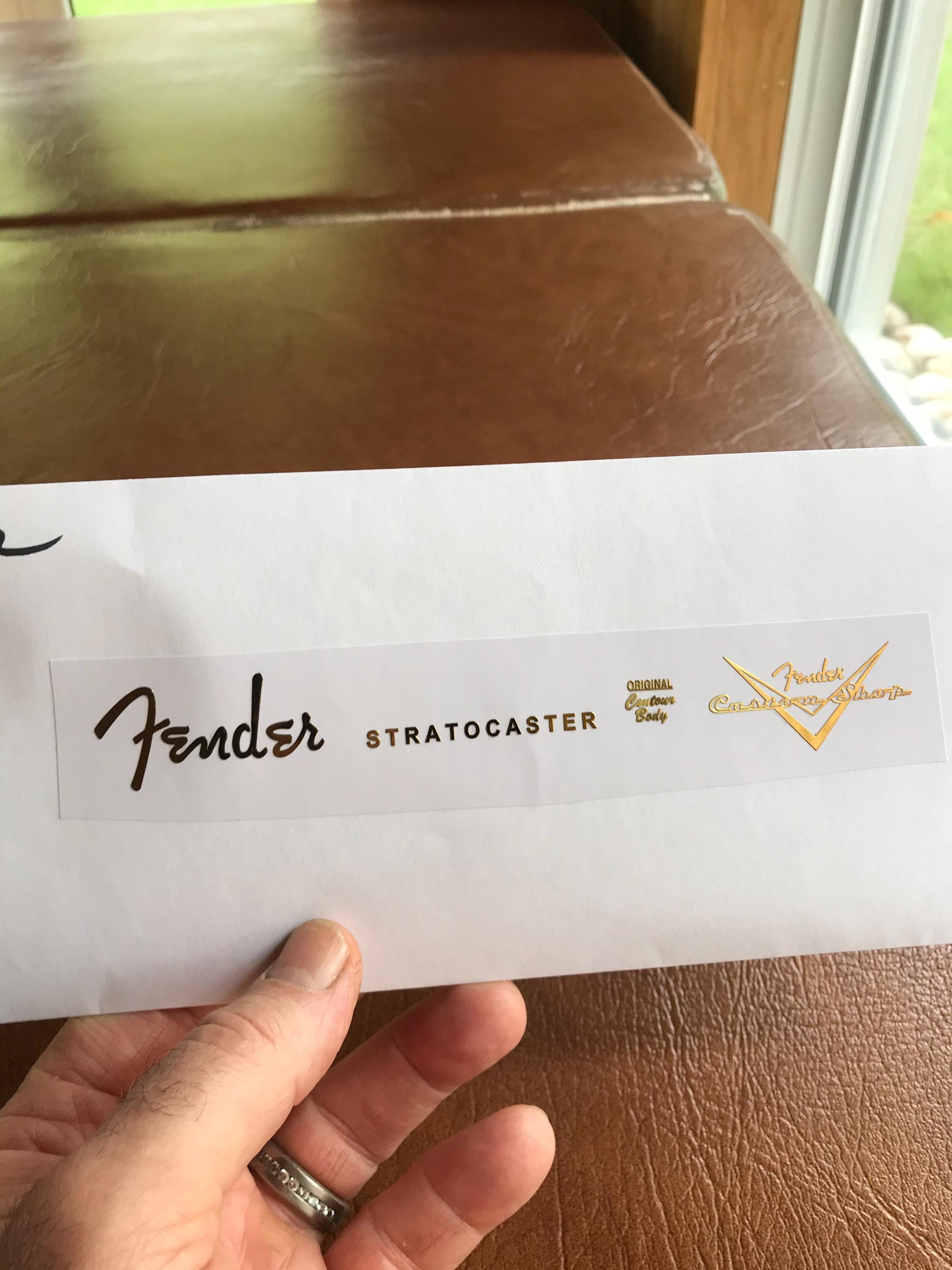 Fender Stratocaster Guitar Decal 3d Laser Cut Metal Headstock ...