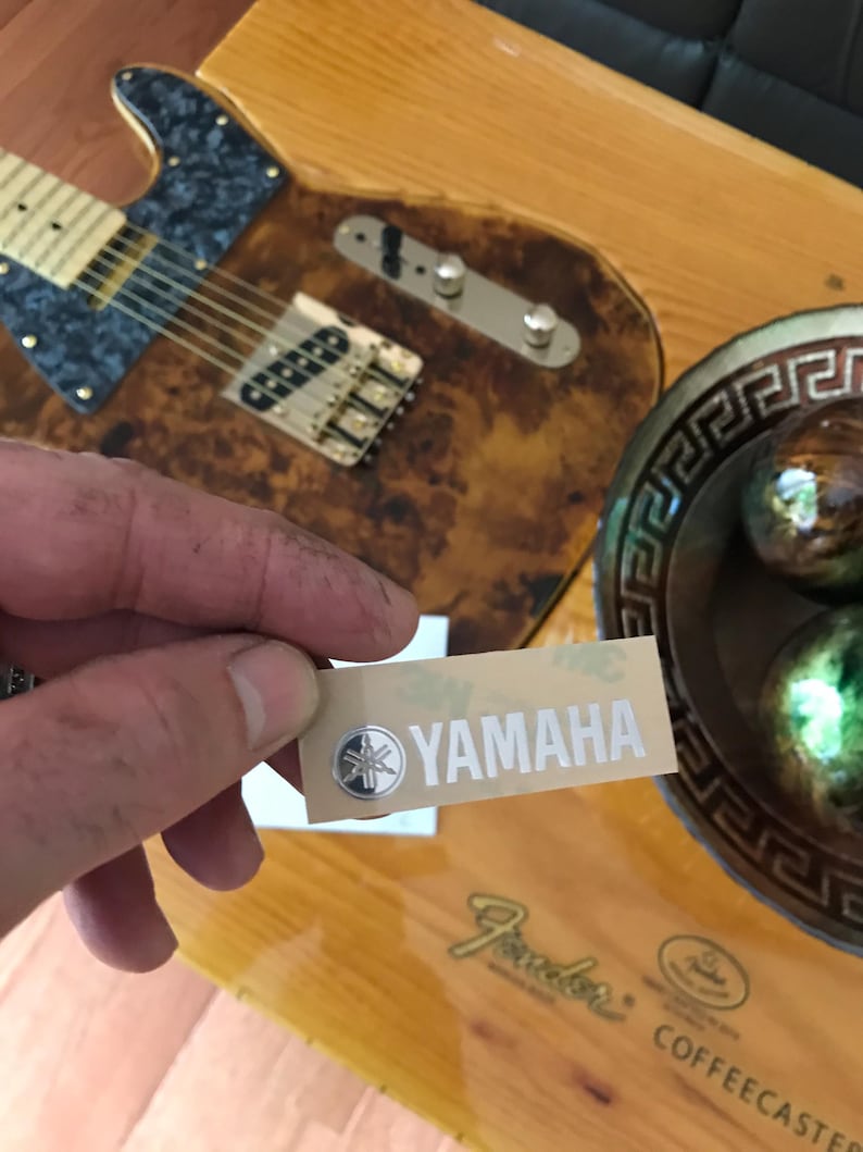 Yamaha Guitar Decal 3d Laser Cut Metal Headstock Restoration Sticker ...