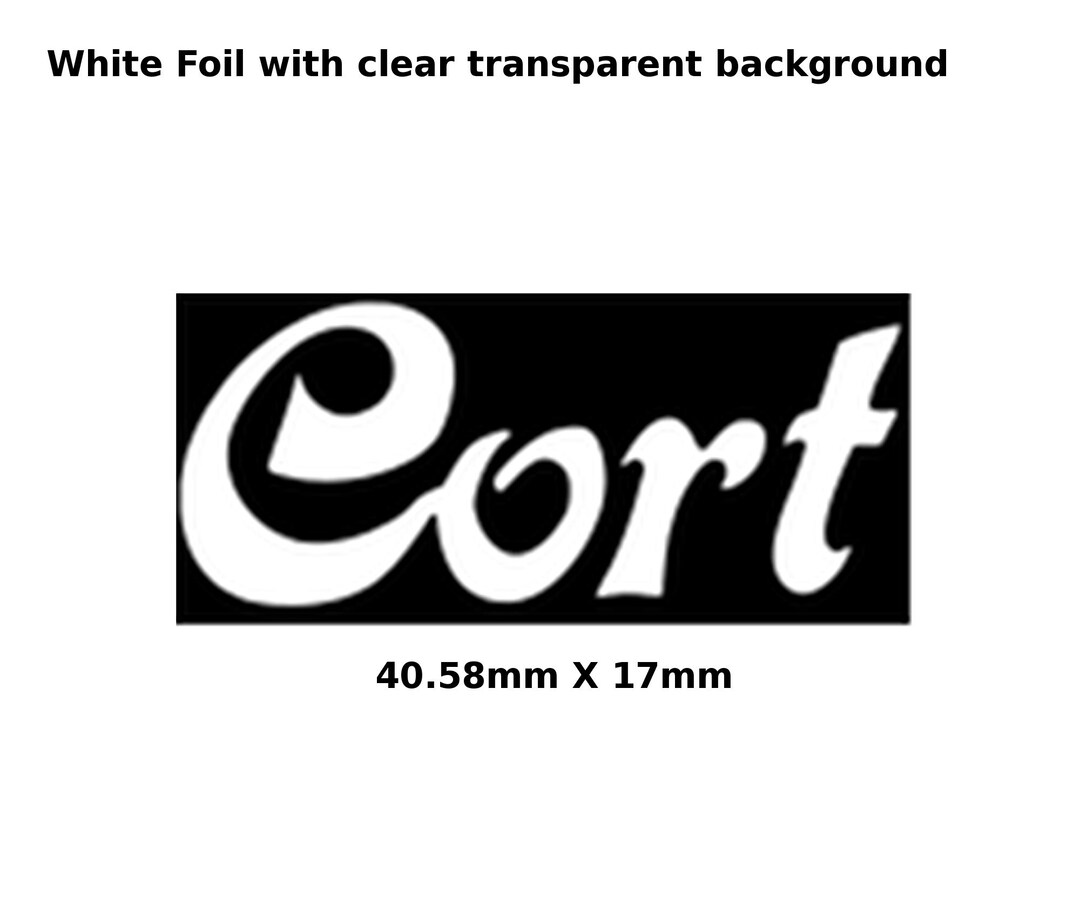 Cort Guitar Decal Head Stock Restoration Waterslide Logo 174wb - Etsy