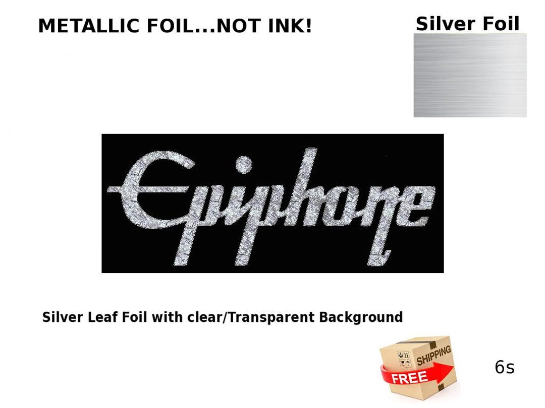 Epiphone Guitar Decal Head Stock Restoration Waterslide Logo 6s - Etsy