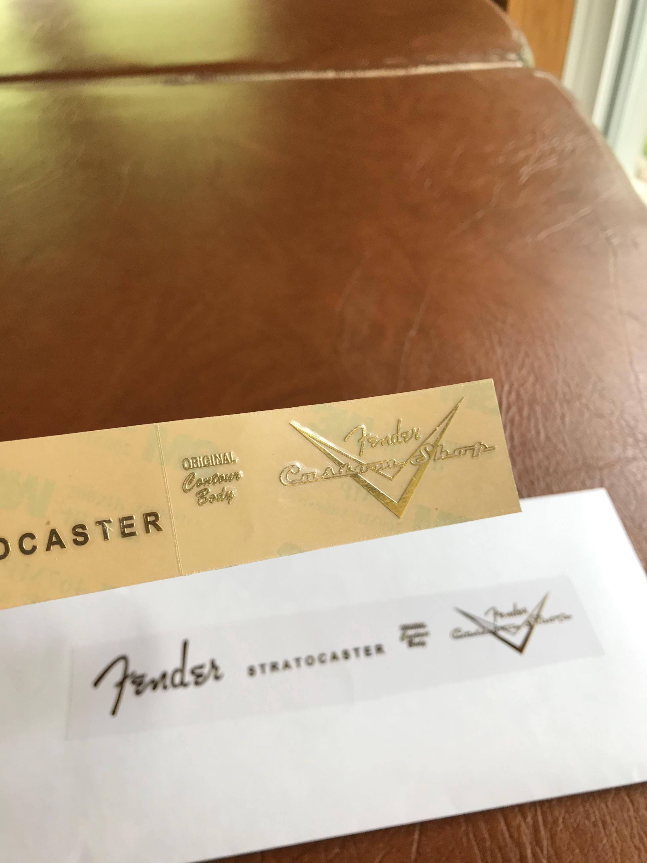 Fender Stratocaster Guitar Decal 3d Laser Cut Metal Headstock ...