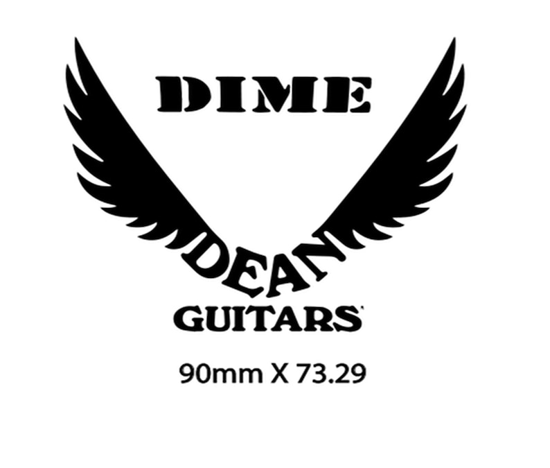 Washburn Dean Dime Guitar Decal 3d Laser Cut Metal Headstock ...