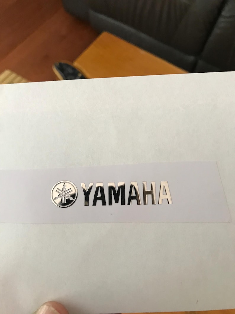 Yamaha Guitar Decal 3d Laser Cut Metal Headstock Restoration Sticker ...
