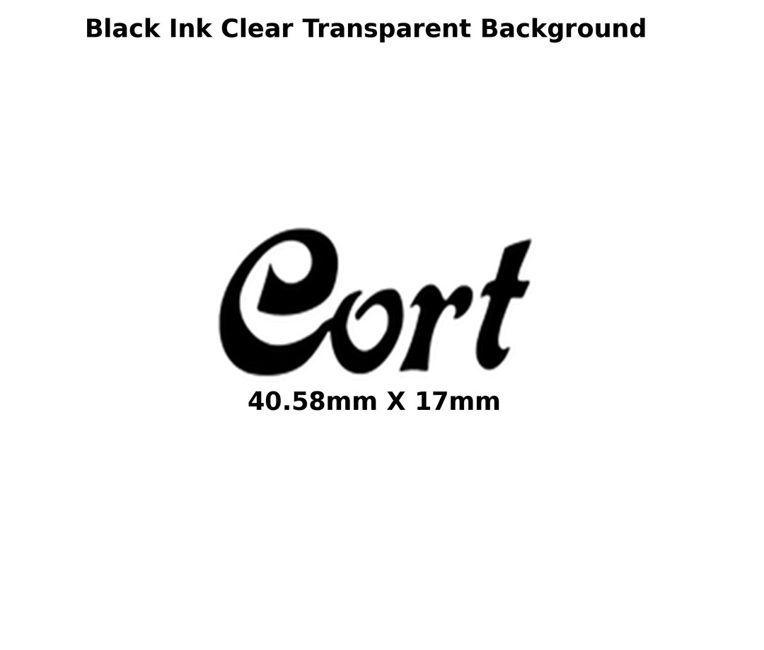 Cort Guitar Decal Head Stock Restoration Waterslide Logo 283b - Etsy