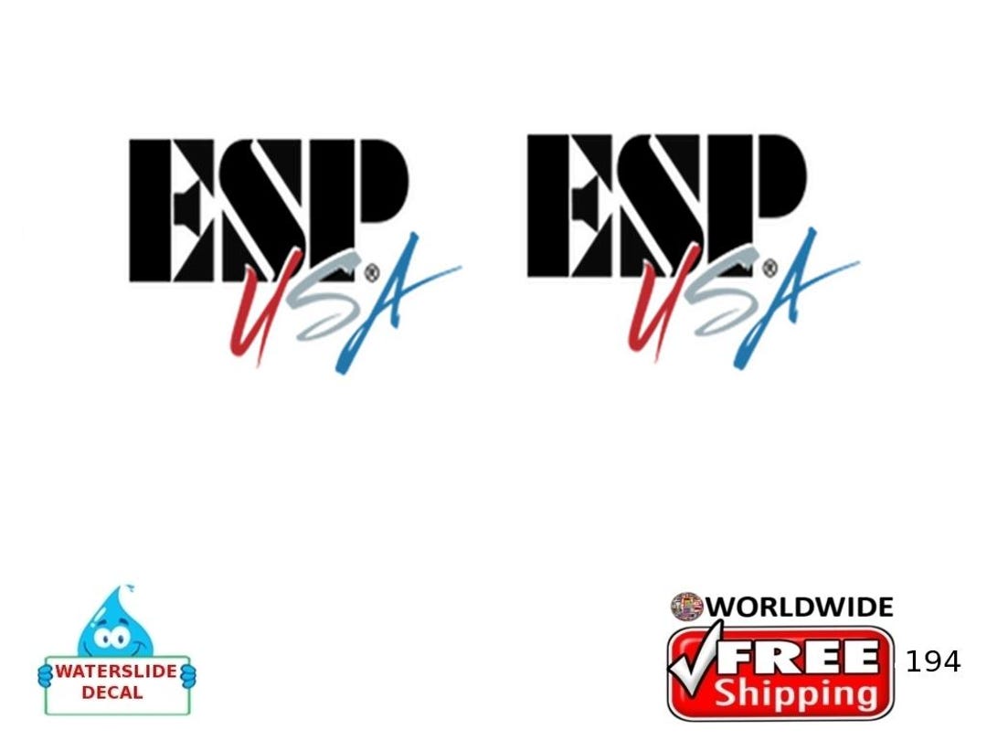 ESP Guitar Decal Head Stock Restoration Waterslide Logo 194 - Etsy