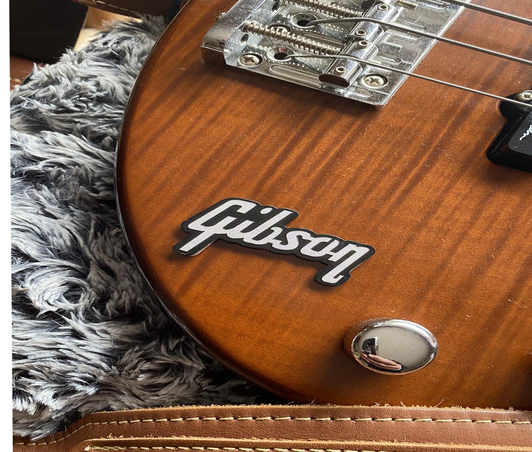 Gibson Guitar 3d Metal Aluminum Sticker Decal Logo Emblem. M102-2 - Etsy