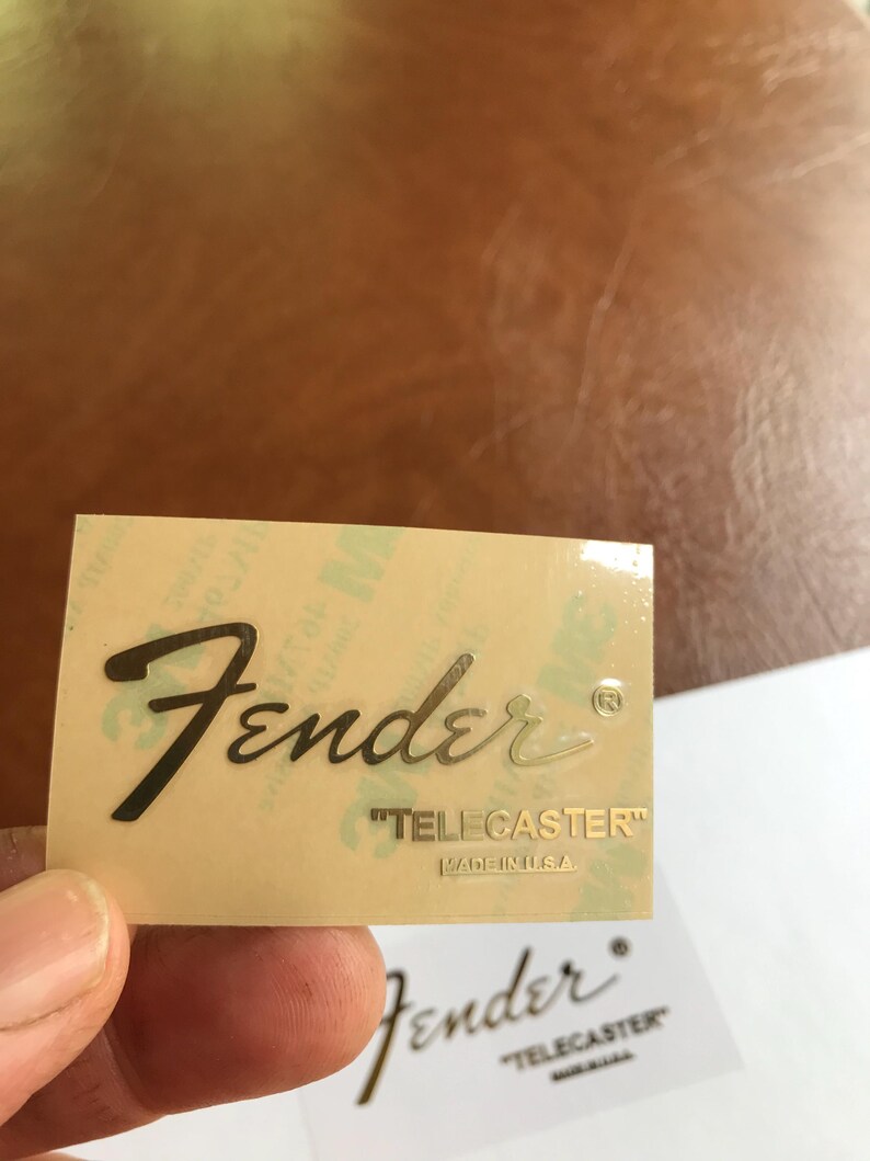 Fender Telecaster Guitar Decal 3d Laser Cut Metal Headstock Restoration ...