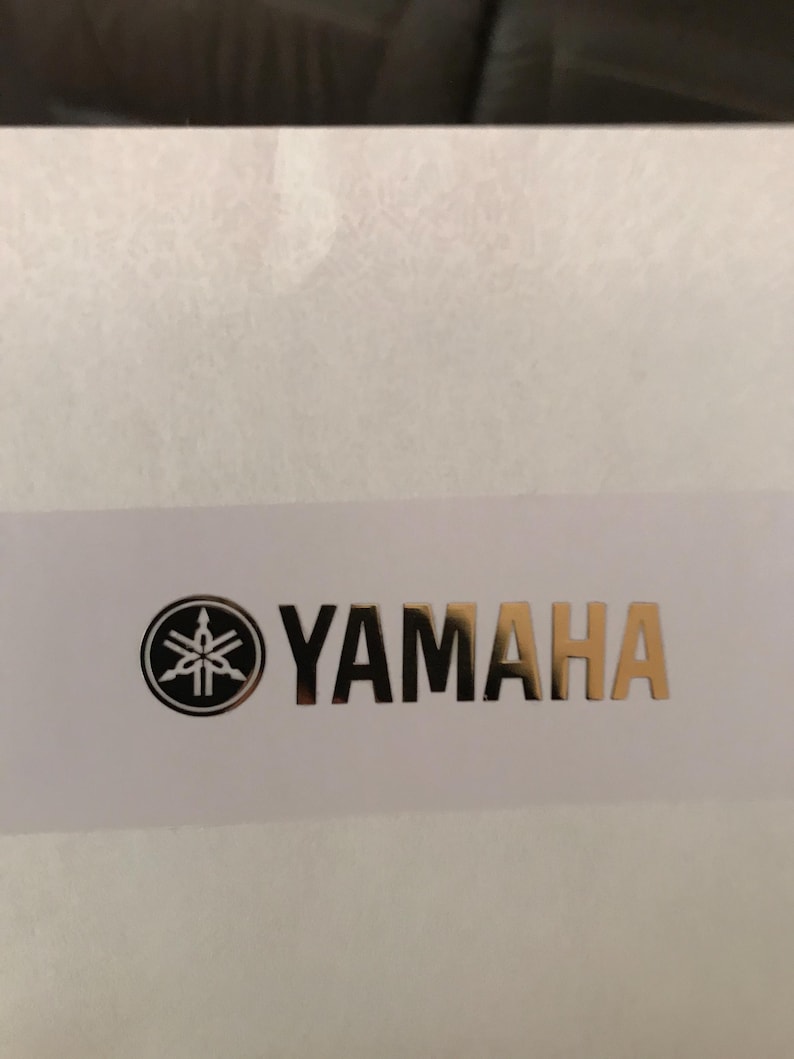 Yamaha Guitar Decal 3d Laser Cut Metal Headstock Restoration Sticker ...