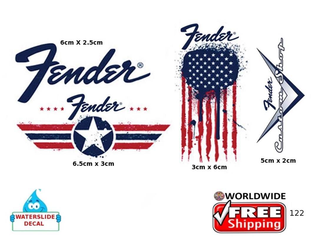 Fender Guitar Decal Head Stock Restoration Waterslide Logo 122 - Etsy