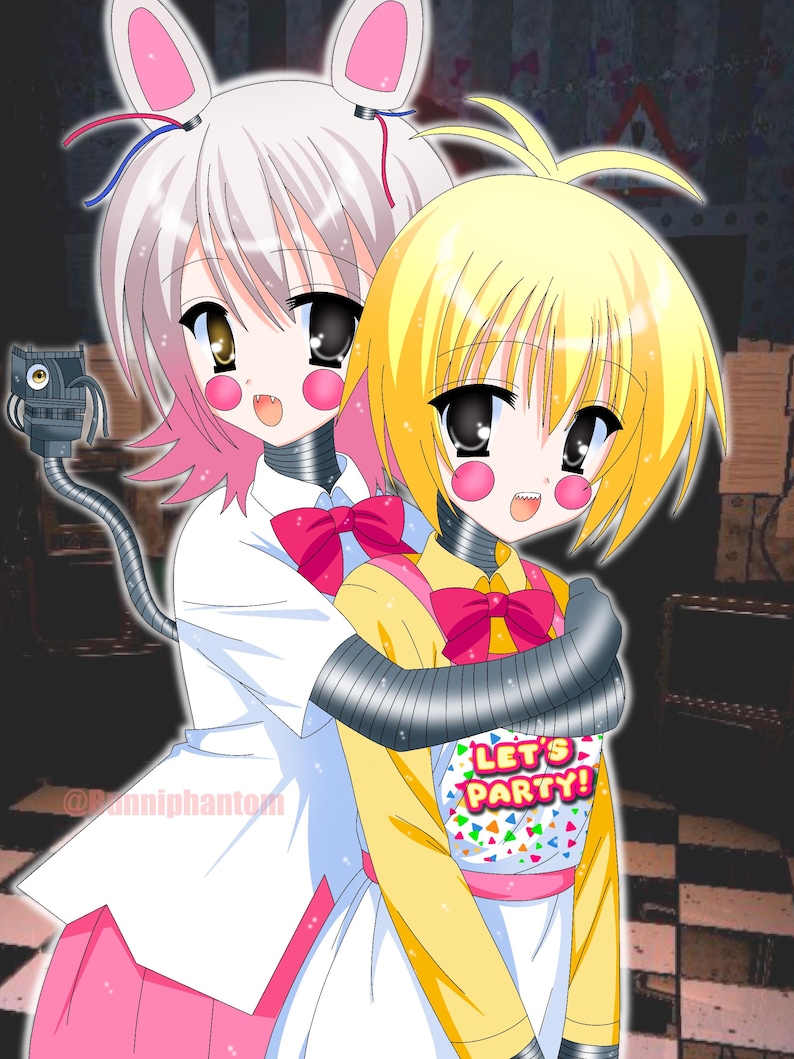 Mangle & Toy Chica || FNAF || 11x17 Art Print - Etsy