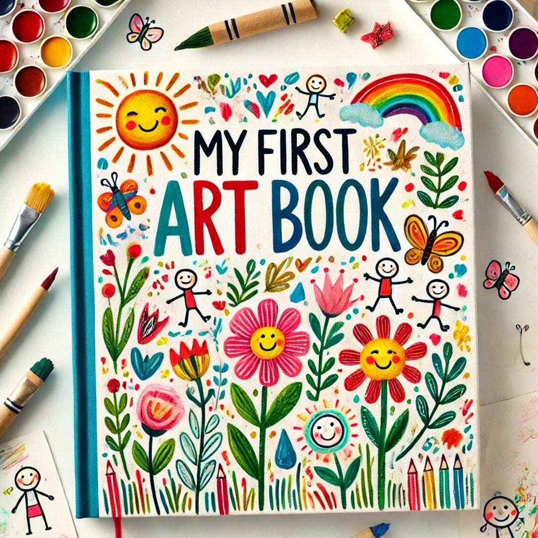 My First Art Book Custom Kids Art & Photo Album Child's Artwork and ...