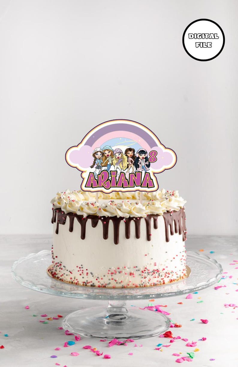 Printable Customizable Cake Topper- Cake Topper - Birthday Party ...