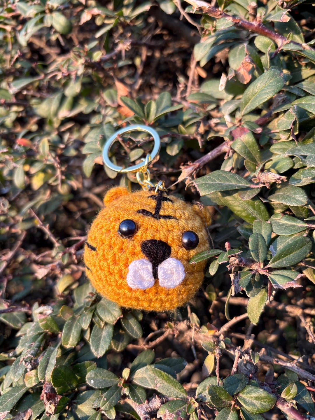 Amigurumi Crochet Tiger Keychain, Handmade Tiger Charm, Cute Animal ...