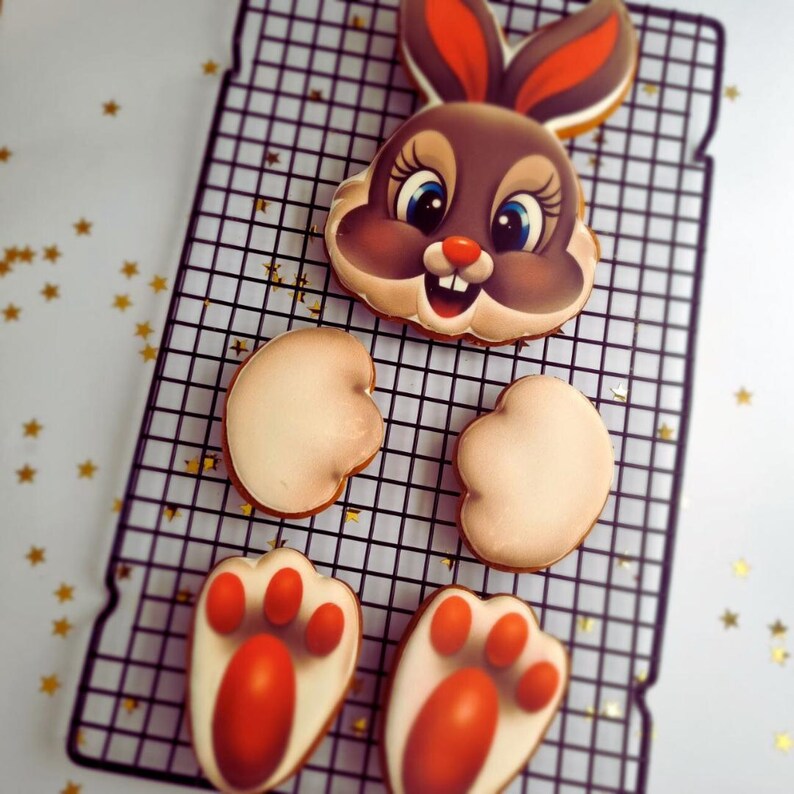 Funny Bunny Edible Cake Topper Kit | Kids Cake Decoration, Baby Shower ...