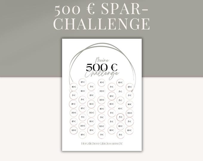 Jahressparchallenge - Etsy.de