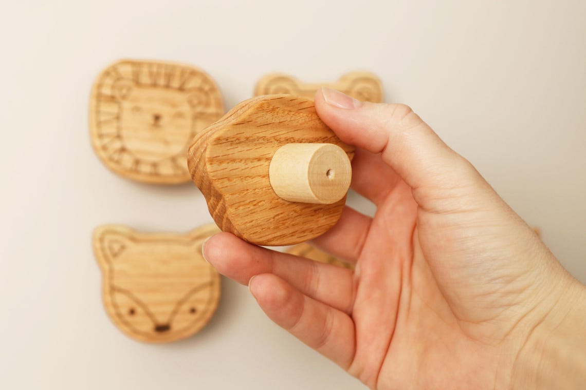 Cute Animal Drawer Knobs, Safari Nursery Decor, Forest Nursery Decor ...