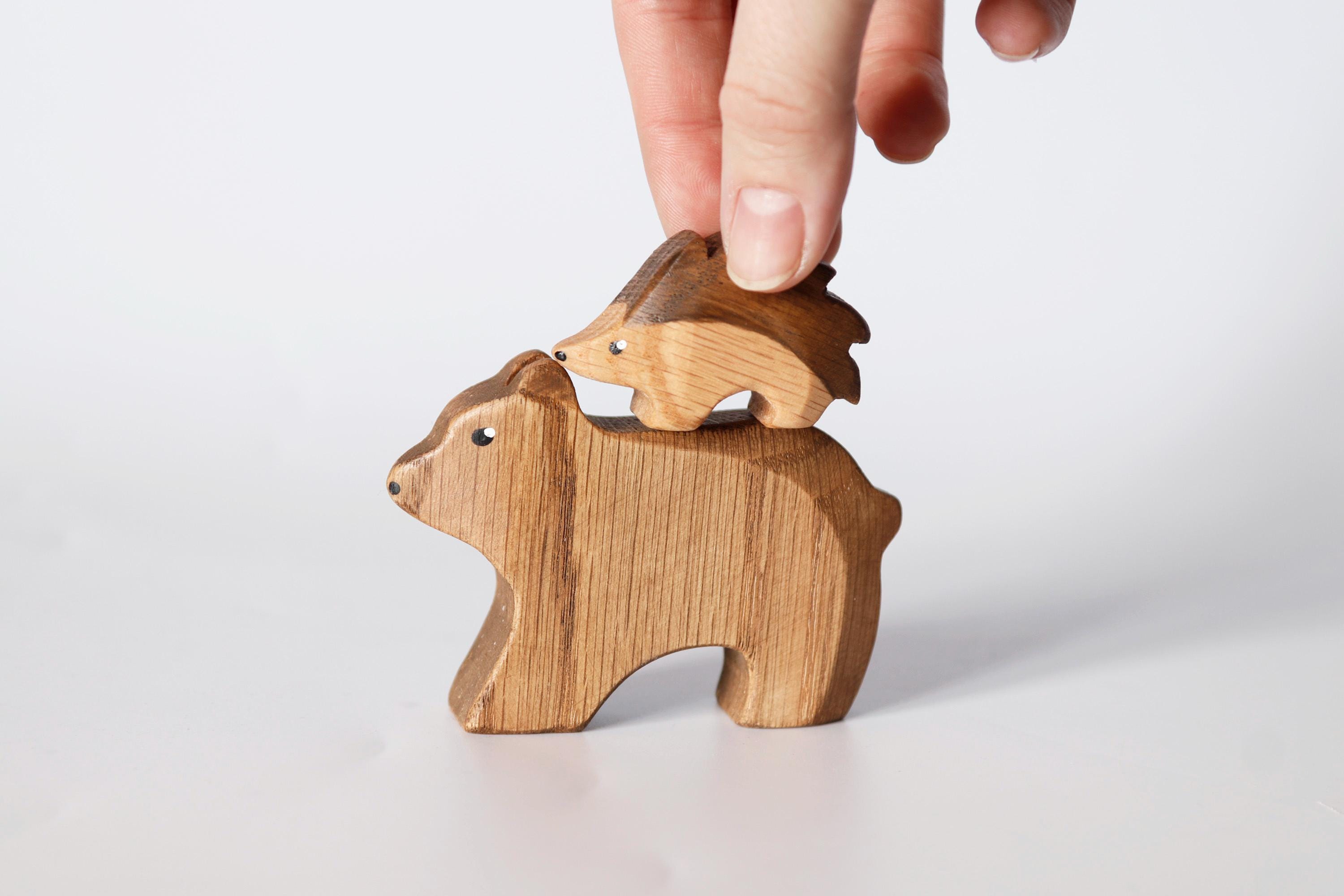 Handmade Oak Woodland Animal Toy Set: Waldorf Montessori Toys - Etsy