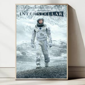 Interstellar Printable Movie Poster, Home Decor, Wall Art - Etsy